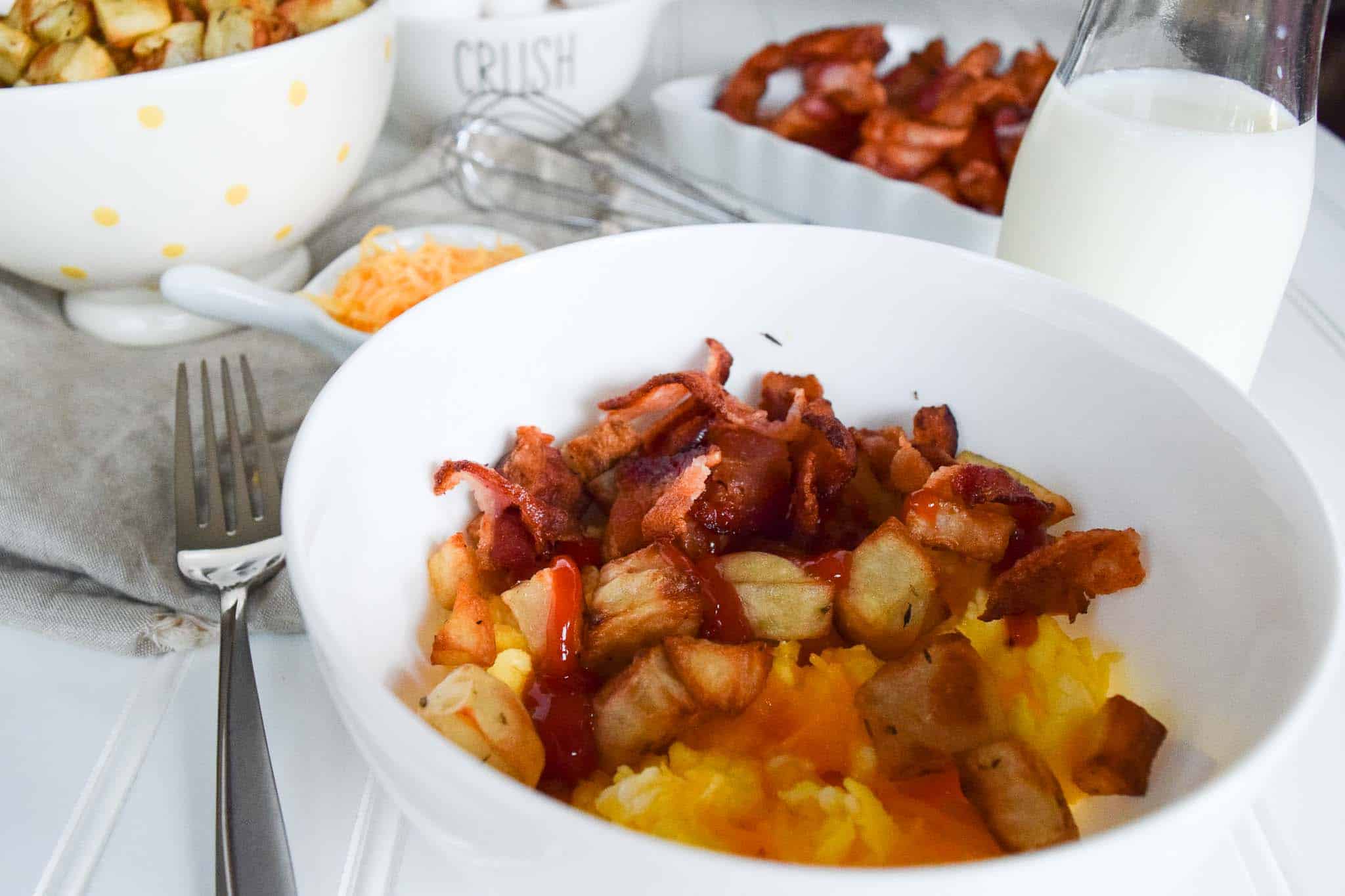 Loaded Breakfast Bowls | Cuts and Crumbles