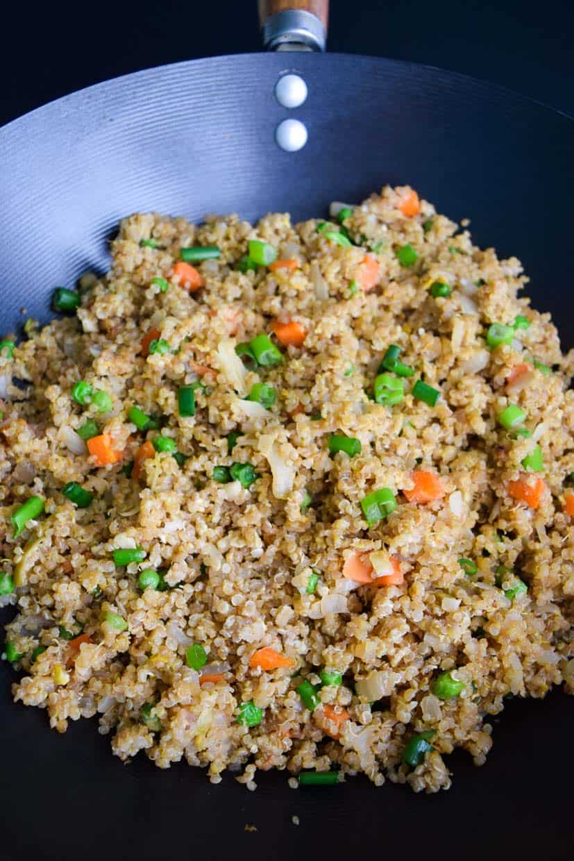 Quinoa Fried "Rice" - Cuts and Crumbles